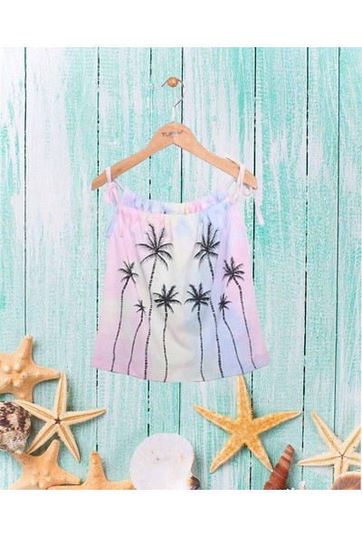 Tuffy Batik Askılı Kız Çocuk Tişört