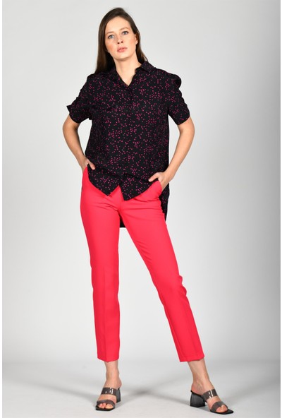 Fuşya Puanlı Gömlek QG39