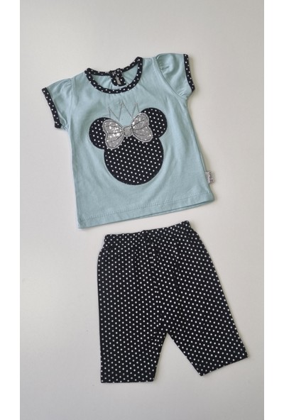 Senem Collection Minnie Mouse Baskılı Kız Bebek Altı & Üst Takımı-Mavi Senem Collection Minnie Mouse Baskılı Kız Bebek Altı & Üst Takımı-Mavi