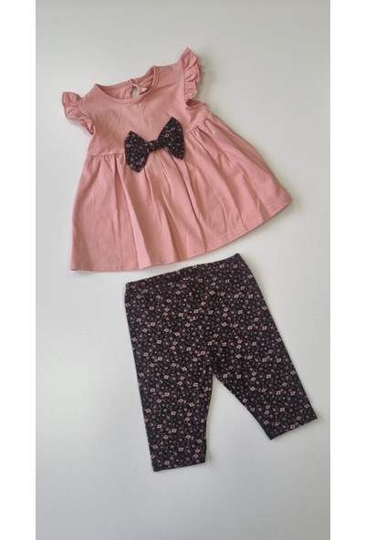 Senem Collection Kız Bebek Altı & Üst Takımı-Pembe