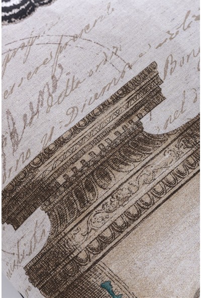 Ispanyol Mavi Deniz Baskı Kumaş Yastık Kılıfı