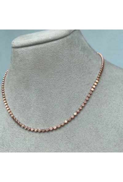 Ziiv Takı 925 Ayar Italyan Kalemli Top Zincir Kolye