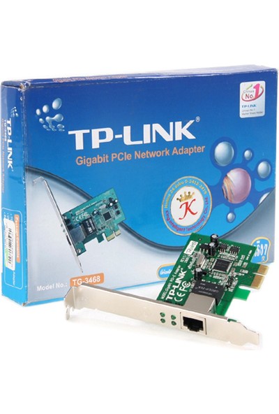 Tp-Lınk TG-3468 10/100/1000 32BIT Pci Express / Pcıe 1.x Gigabit Ethernet Kartı Tp-Lınk TG-3468 10/100/1000 32BIT Pci Express / Pcıe 1.x Gigabit Ethernet Kartı