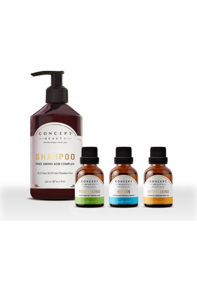 Concept Beauty Nemlendirici, Keratinli Ve Kepek Önleyici Saç Bakım Seti