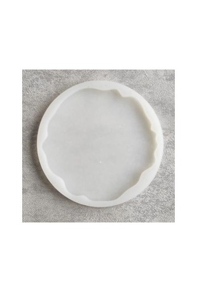 Shesel Epoksi Silikon Kalıp Geode Yuvarlak Bardak Altlığı Epoksi Silikon Kalıbı