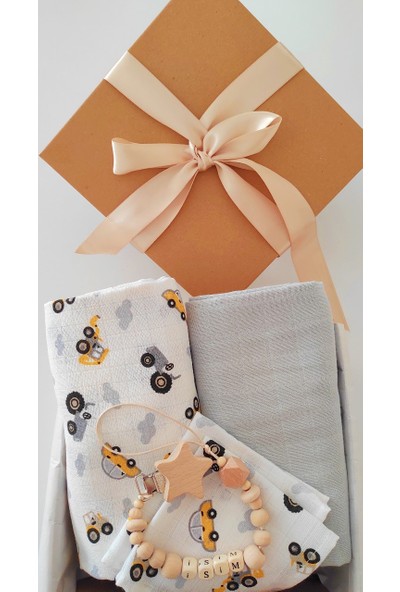 OG Collections O&g Collection Taşıtlar Bebek Hediyelik Müslin Örtü Seti OG Collections O&g Collection Taşıtlar Bebek Hediyelik Müslin Örtü Seti