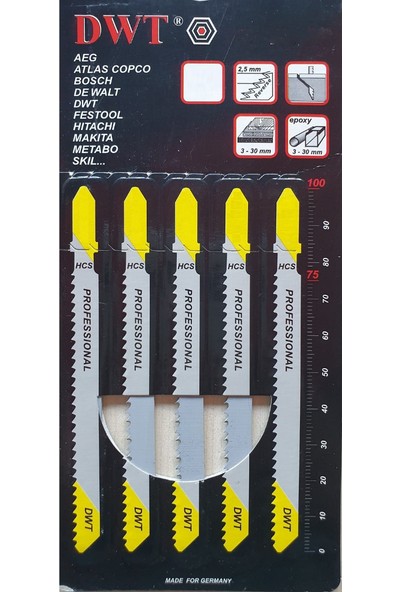 Dwt SB-318 Bf Dekopaj Testere Ucu 5'li Dwt SB-318 Bf Dekopaj Testere Ucu 5'li