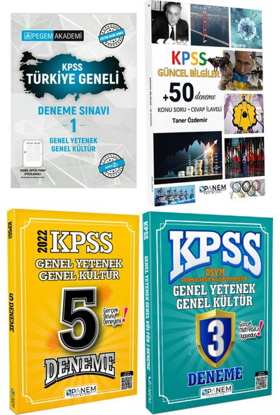 Pegem Yayınları KPSS Güncel Bilgiler Konu + 50 Denemeli + 5 Deneme + 3 Deneme Seti + Tg Deneme Sınavı Pegem Yayınları KPSS Güncel Bilgiler Konu + 50 Denemeli + 5 Deneme + 3 Deneme Seti + Tg Deneme Sınavı