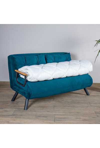 Pafu Sando Ikili Katlanır Pedli Yataklı Koltuk - Petrol Pafu Sando Ikili Katlanır Pedli Yataklı Koltuk - Petrol