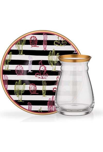Qalitte Glore Nihavent Aline Kaktüs 2'li Çay Seti