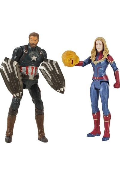 Ürün Sarayı Captain America ve Captain Marvel Ikili Avengers Figür Seti Ürün Sarayı Captain America ve Captain Marvel Ikili Avengers Figür Seti