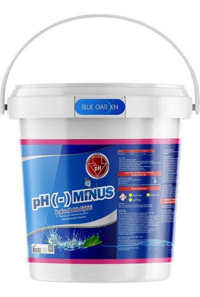 Ph ve Alkalinite Düşürücü Toz Ph - Minus 15KG Ph ve Alkalinite Düşürücü Toz Ph - Minus 15KG