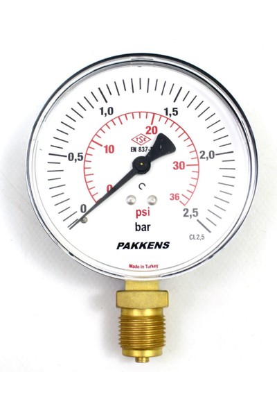 Pakkens Manometre Nw 63 Alt Bağlantılı 25 Bar Pakkens Manometre Nw 63 Alt Bağlantılı 25 Bar