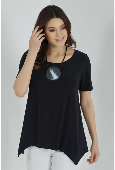 Tolga Saraçoglu 10145 Kısa Kol Örme Tunik Tolga Saraçoglu 10145 Kısa Kol Örme Tunik