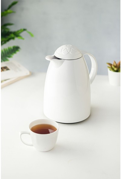 EW's Kitchenware 1 Lt Isı Yalıtımlı Çift Cam Katmanlı Çay Piknik Kamp Servis Termosu (12 Saat Sıcak Tutar ) Beyaz EW's Kitchenware 1 Lt Isı Yalıtımlı Çift Cam Katmanlı Çay Piknik Kamp Servis Termosu (12 Saat Sıcak Tutar ) Beyaz