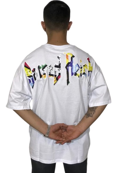 Ocho Unisex Oversize Pamuk Karışımlı Bisiklet Yaka Sırt Baskılı T-Shirt Sacred Reich