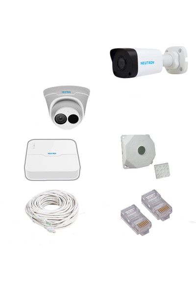 Neutron 2mp 1080P 2 Adet Fullhd Ip Güvenlik Kamera Seti Neutron 2mp 1080P 2 Adet Fullhd Ip Güvenlik Kamera Seti