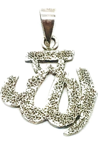 Nisa 925 Ayar Gümüş Lazerli Allah Yazılı Kolye Ucu Nisa 925 Ayar Gümüş Lazerli Allah Yazılı Kolye Ucu