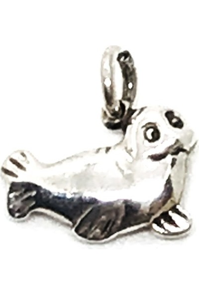 Nisa 925 Ayar Gümüş Fok Balığı Kolye Ucu