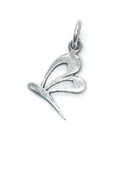 Nisa 925 Ayar Gümüş Kelebek Kolye Ucu