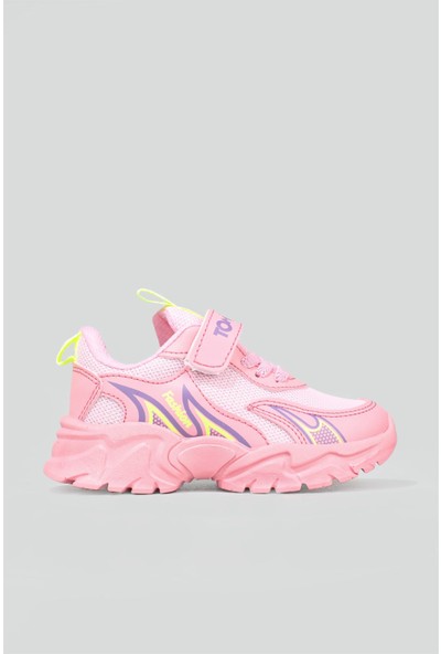 Tom Kids Günlük Nefes Alır Cırtlı Bağcıklı Pembe Lila Çocuk Spor Ayakkabı TK-4016 Tom Kids Günlük Nefes Alır Cırtlı Bağcıklı Pembe Lila Çocuk Spor Ayakkabı TK-4016