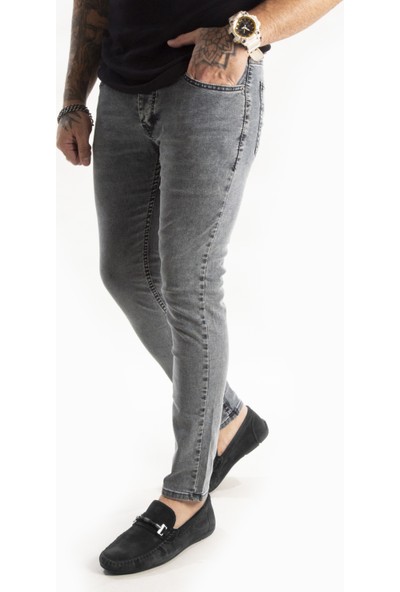 Deepsea Dar Kesim Likralı Erkek Kot Pantolon 2104680