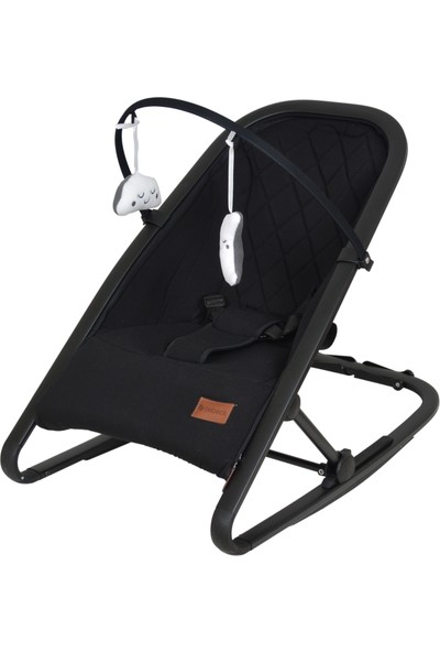 Bebeck Sallanır Anakucağı Ayarlanabilir Yatış Tam Katlanır Siyah Bebeck Sallanır Anakucağı Ayarlanabilir Yatış Tam Katlanır Siyah