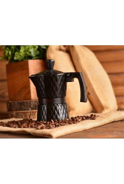 Qalitte Bambum Adamante Moka Pot 3 Fincan Qalitte Bambum Adamante Moka Pot 3 Fincan