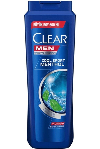 Clear Men Şampuan 600ML x 4 Adet Cool Sport Menthol Clear Men Şampuan 600ML x 4 Adet Cool Sport Menthol