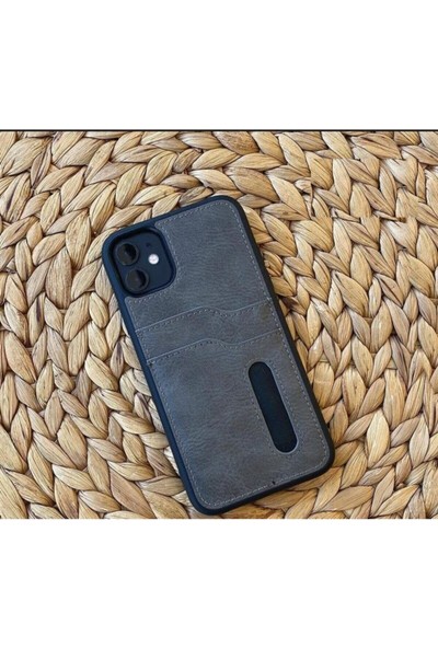 Aden Apple iPhone 11 Kartlı Deri Kılıf