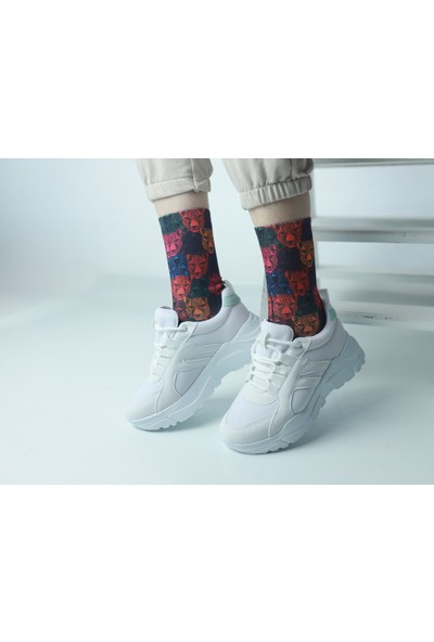 H.B.N Store Unisex Dijital Baskılı Soket Çorap
