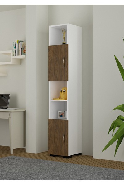 Çok Amaçlı 2 Kapaklı 7 Raflı Mutfak Dolabı