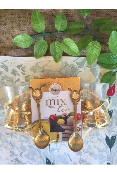 Hazan Iki Kişilik Çay Takımı ve Karışık Çay Seti