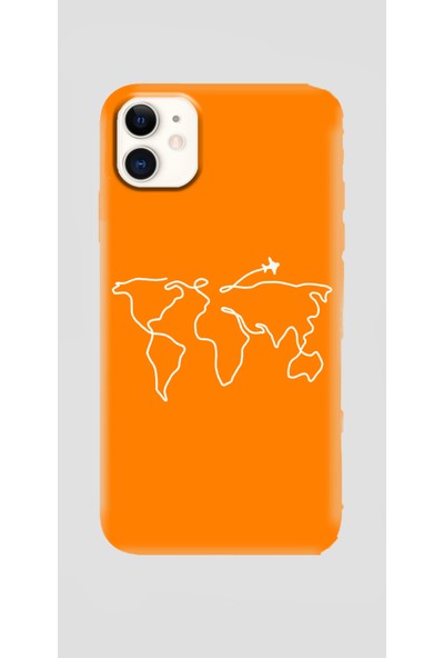Bilişim Akademi Apple iPhone 11 Kılıf Harita Baskılı Lansman Silikon Kılıf Kapak