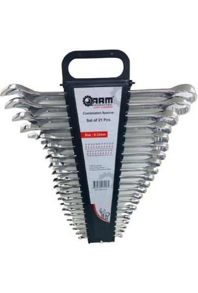 Arm Kombine Anahtar Takım Seti 21 Parça 6MM-32MM Arm Kombine Anahtar Takım Seti 21 Parça 6MM-32MM