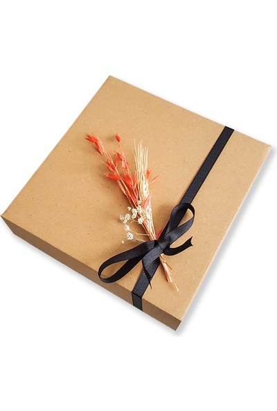 MD Gift Boş Hediye Kutusu Kraft Çiçekli 02 Orta Boy 20X20X9 cm MD Gift Boş Hediye Kutusu Kraft Çiçekli 02 Orta Boy 20X20X9 cm