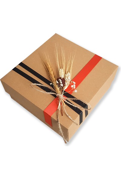 MD Gift Boş Hediye Kutusu Kraft Çiçekli 03 Orta Boy 20X20X9 cm MD Gift Boş Hediye Kutusu Kraft Çiçekli 03 Orta Boy 20X20X9 cm