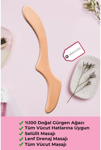 Wmoloxs Ahşap Terapi Masaj Aleti Selülit Giderici Lenf Drenaj Masajı Sıkılaştırıcı %100 Doğal Wmoloxs Ahşap Terapi Masaj Aleti Selülit Giderici Lenf Drenaj Masajı Sıkılaştırıcı %100 Doğal