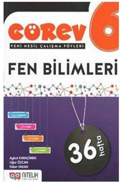 Nitelik Yayınları 6. Sınıf Görev Fen Bilimleri Soru Bankası