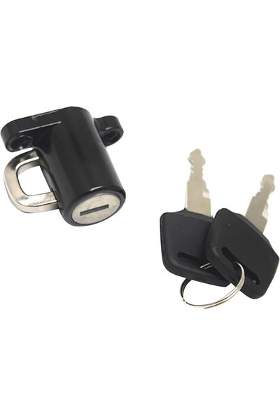 Wetnwind Evrensel Motosiklet Motosiklet Kask Kilidi Askı Kanca & 2 Anahtarları - Siyah (Yurt Dışından)