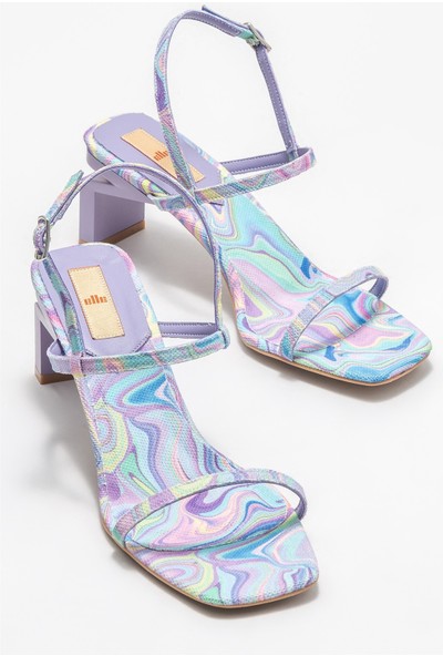 Elle Shoes Lila Kadın Topuklu Sandalet