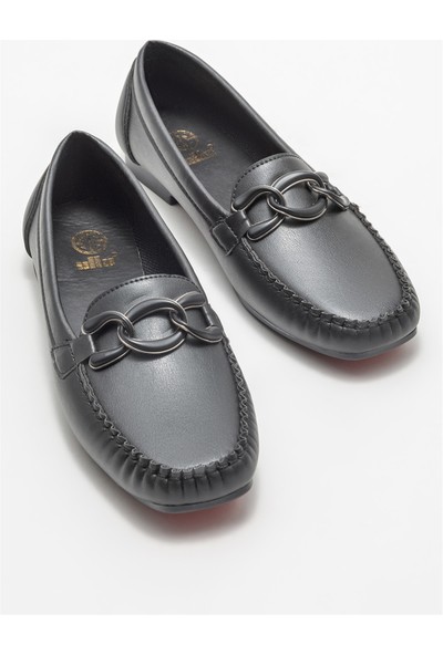 Elle Shoes Siyah Kadın Loafer