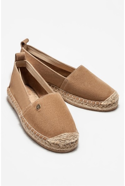Elle Shoes Naturel Deri Kadın Espadril