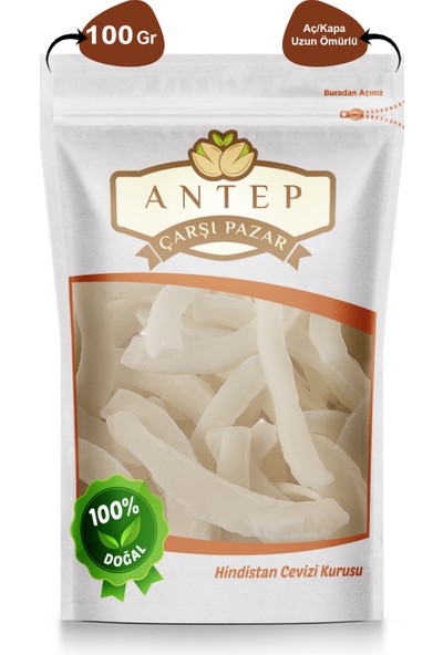 Antep Çarşı Pazar Hindistan Cevizi Kurusu Tropikal Meyve Kurusu | 100 Gr. Antep Çarşı Pazar Hindistan Cevizi Kurusu Tropikal Meyve Kurusu | 100 Gr.