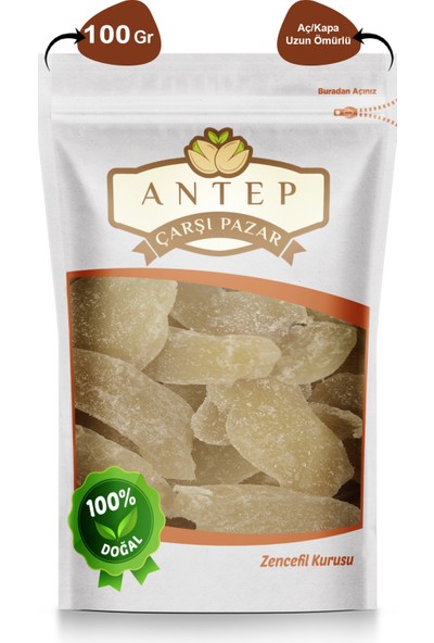 Antep Çarşı Pazar Zencefil Kurusu Tropikal Meyve Kurusu | 100 Gr. Antep Çarşı Pazar Zencefil Kurusu Tropikal Meyve Kurusu | 100 Gr.