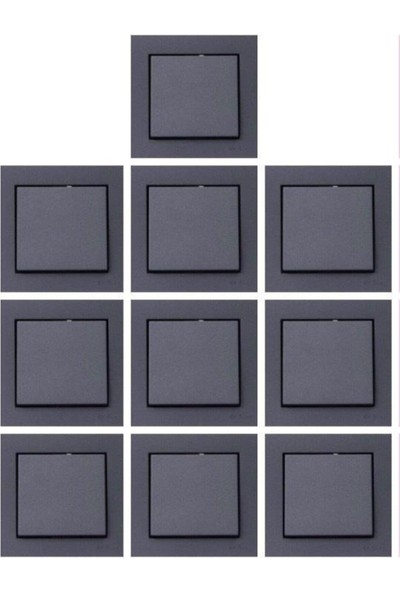 Viralighting Ovivo Grano Füme Anahtar 10 Adet Çerçeve Dahil Set Viralighting Ovivo Grano Füme Anahtar 10 Adet Çerçeve Dahil Set