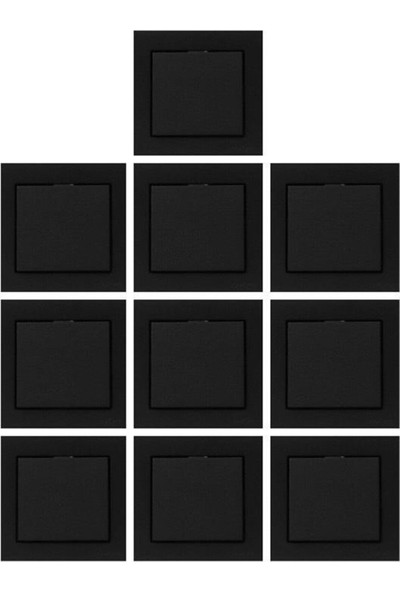 Viralighting Ovivo Grano Siyah Anahtar 10 Adet Çerçeve Dahil Set Viralighting Ovivo Grano Siyah Anahtar 10 Adet Çerçeve Dahil Set