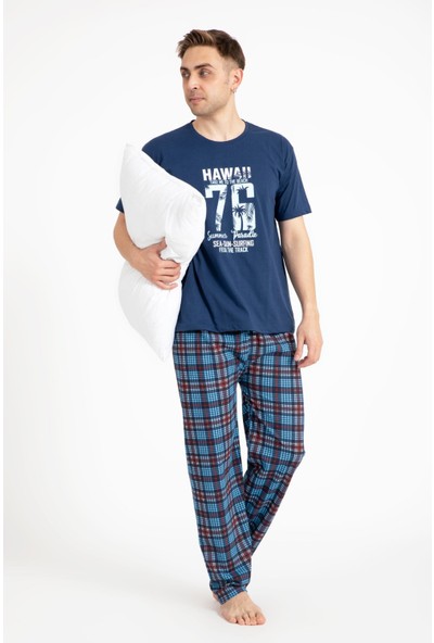 Tampap Erkek Baskılı Pijama Takımı Kısa Kollu Tampap 2170-K Tampap Erkek Baskılı Pijama Takımı Kısa Kollu Tampap 2170-K