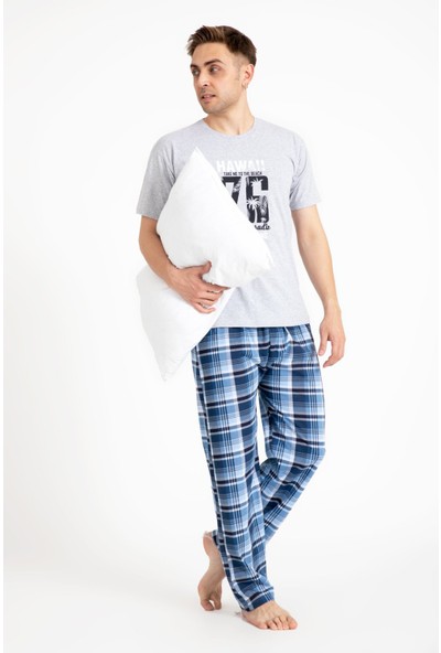 Tampap Erkek Baskılı Pijama Takımı Kısa Kollu Tampap 2170-K Tampap Erkek Baskılı Pijama Takımı Kısa Kollu Tampap 2170-K