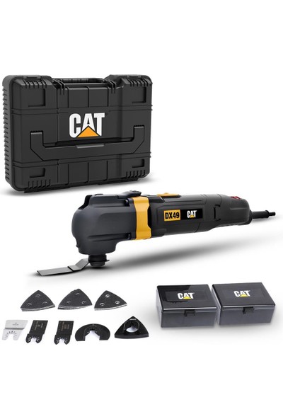 Cat DX49.1 350WATT Profesyonel Çok Amaçlı Devir Ayarlı Kesme Raspalama ve Zımpara + 14 Adet Aksesuar Cat DX49.1 350WATT Profesyonel Çok Amaçlı Devir Ayarlı Kesme Raspalama ve Zımpara + 14 Adet Aksesuar